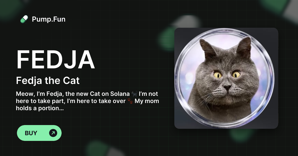 Fedja the Cat (FEDJA) - Pump