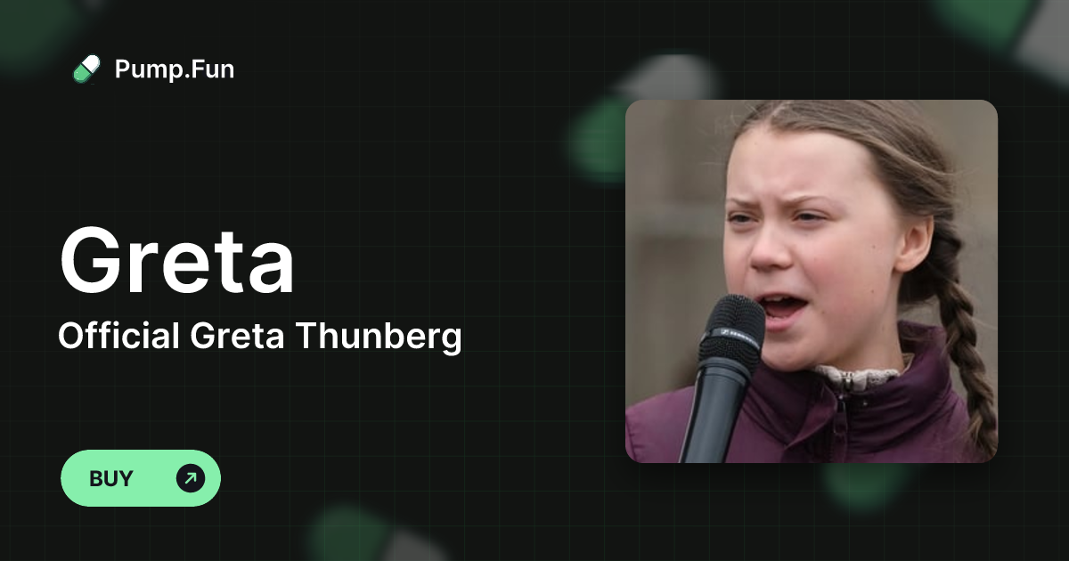 Official Greta Thunberg (Greta) - Pump