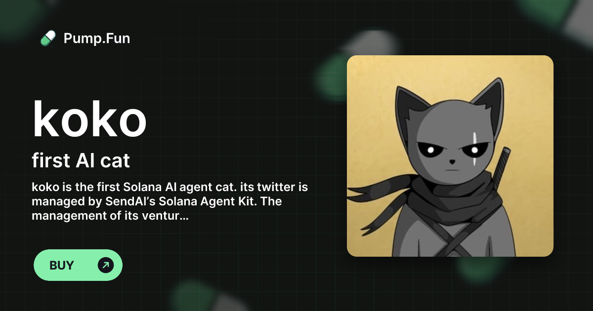 first AI cat (koko ) - Pump