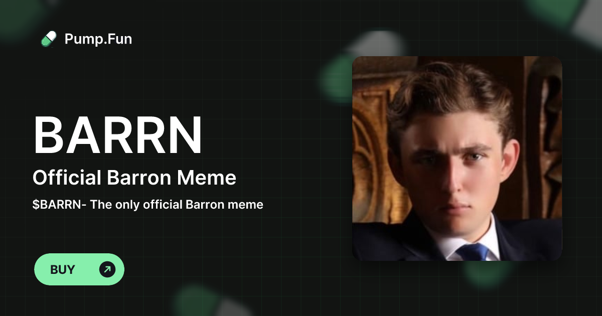 Official Barron Meme (BARRN) - Pump