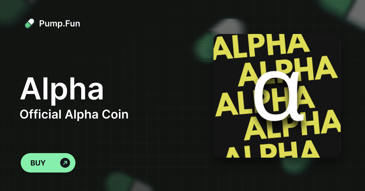 Official Alpha Coin (Alpha) - Pump