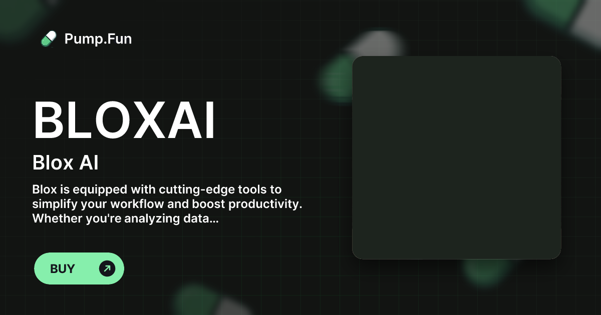 Blox AI (BLOXAI) - Pump