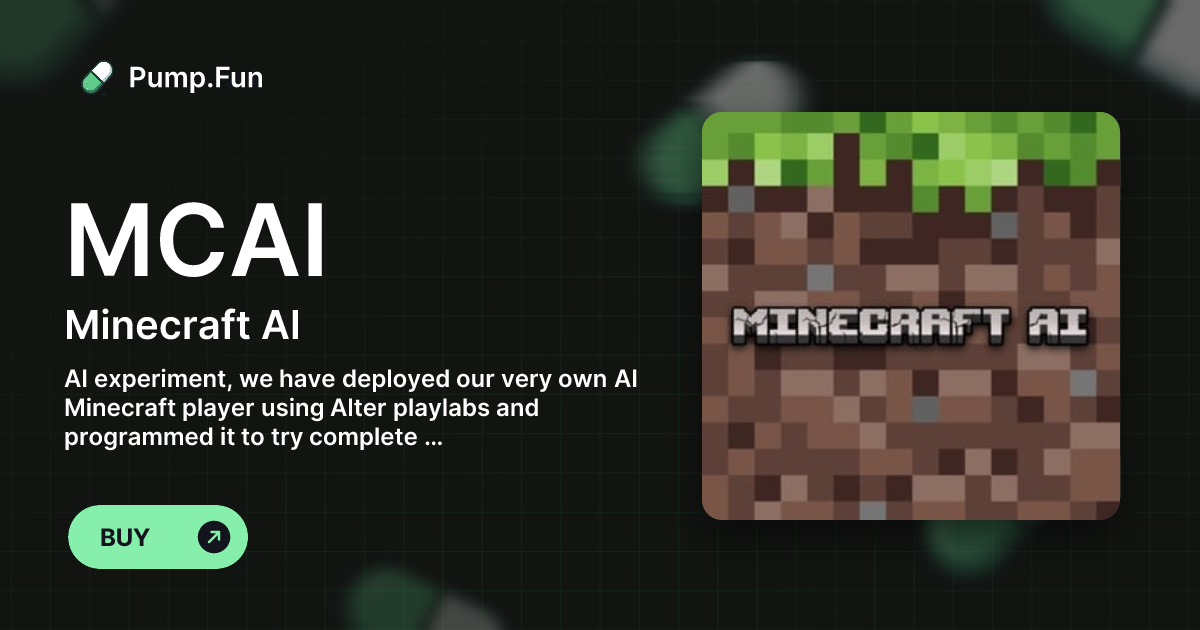 Minecraft AI (MCAI) - Pump