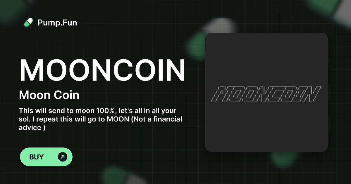Moon Coin (MOONCOIN) - Pump