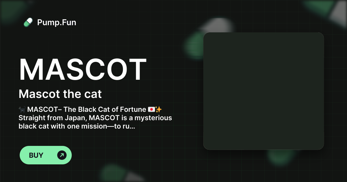 Mascot the cat (MASCOT) - Pump