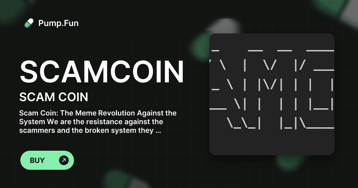 SCAM COIN (SCAMCOIN) - Pump