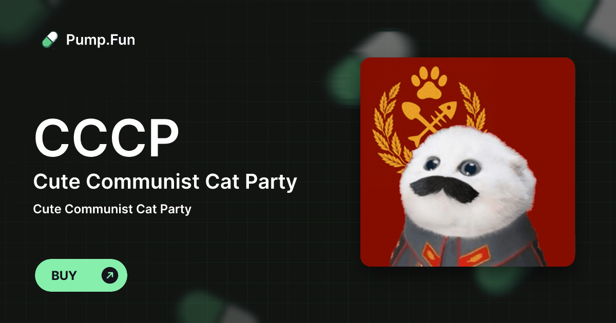 Cute Communist Cat Party (CCCP) - Pump