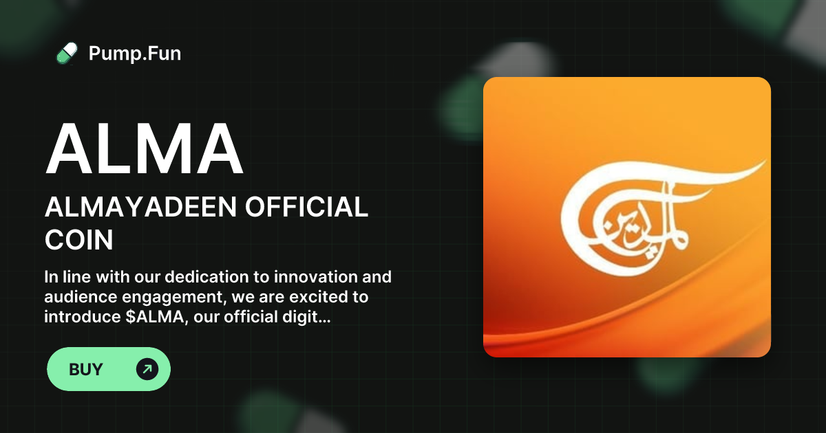 ALMAYADEEN OFFICIAL COIN (ALMA) - Pump