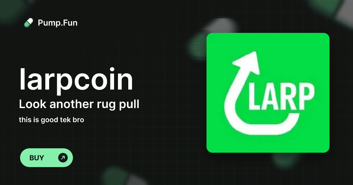 Look another rug pull (larpcoin) - Pump