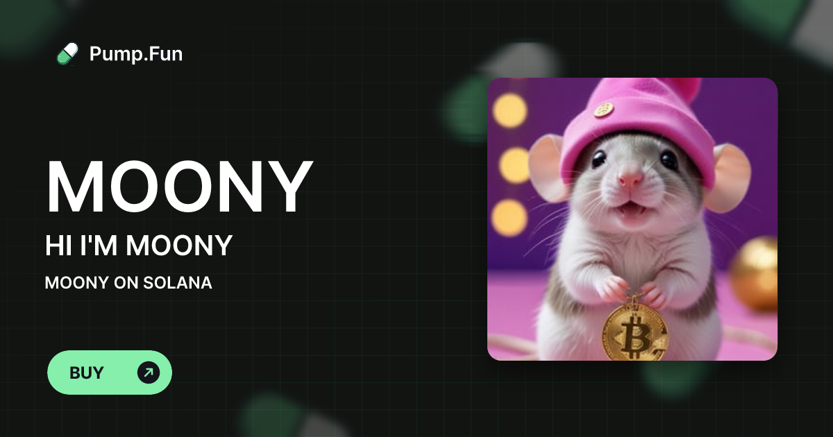 HI I'M MOONY (MOONY) - Pump