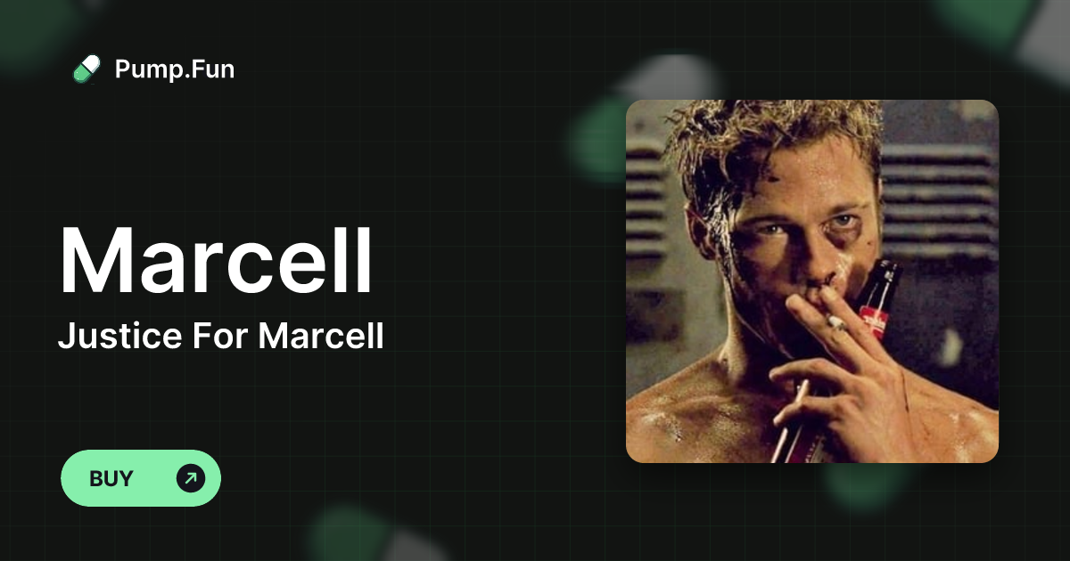 Justice For Marcell (Marcell) - Pump