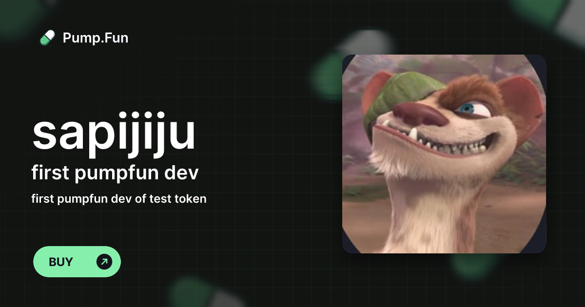 first pumpfun dev (sapijiju) - Pump