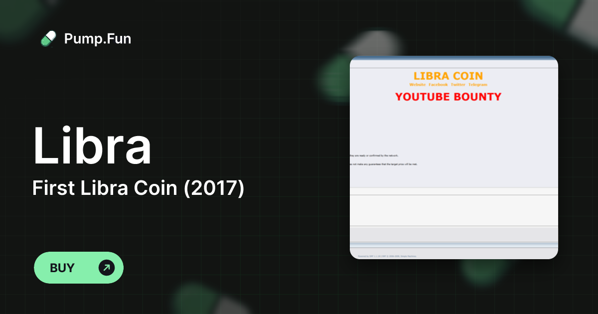First Libra Coin (2017) (Libra) - Pump