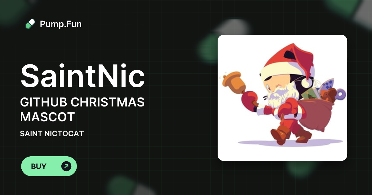 GITHUB CHRISTMAS MASCOT (SaintNic) - Pump