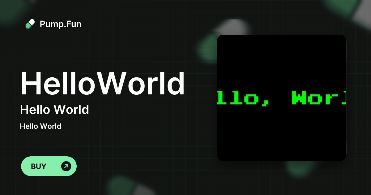 Hello World (HelloWorld) - Pump