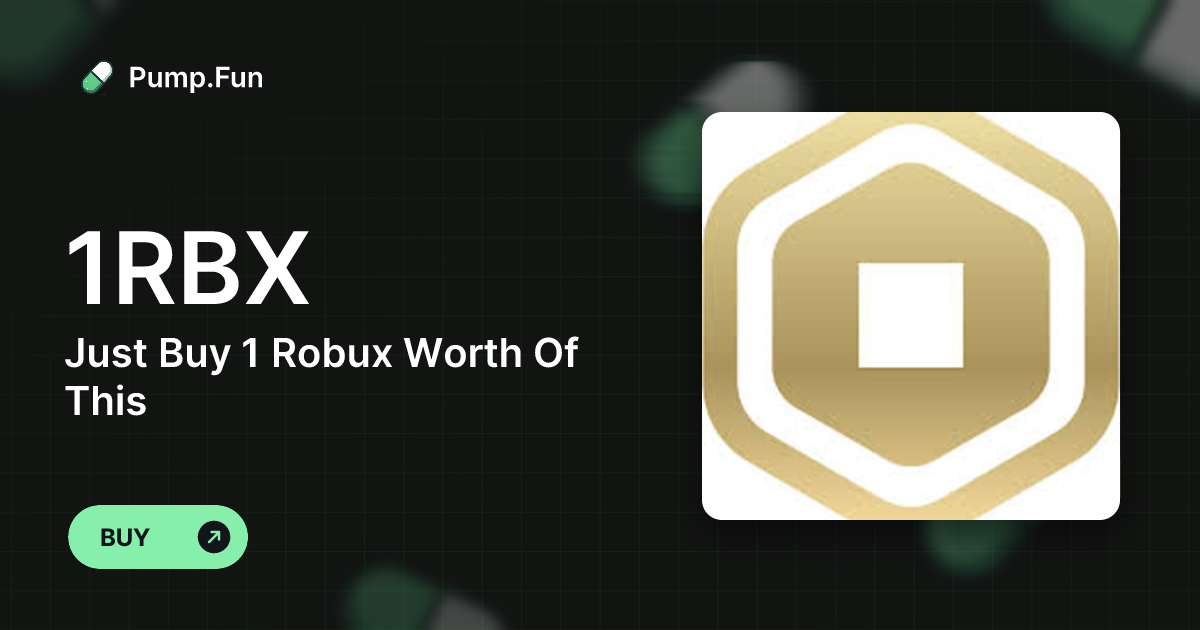 Just Buy 1 Robux Worth Of This (1RBX) - Pump
