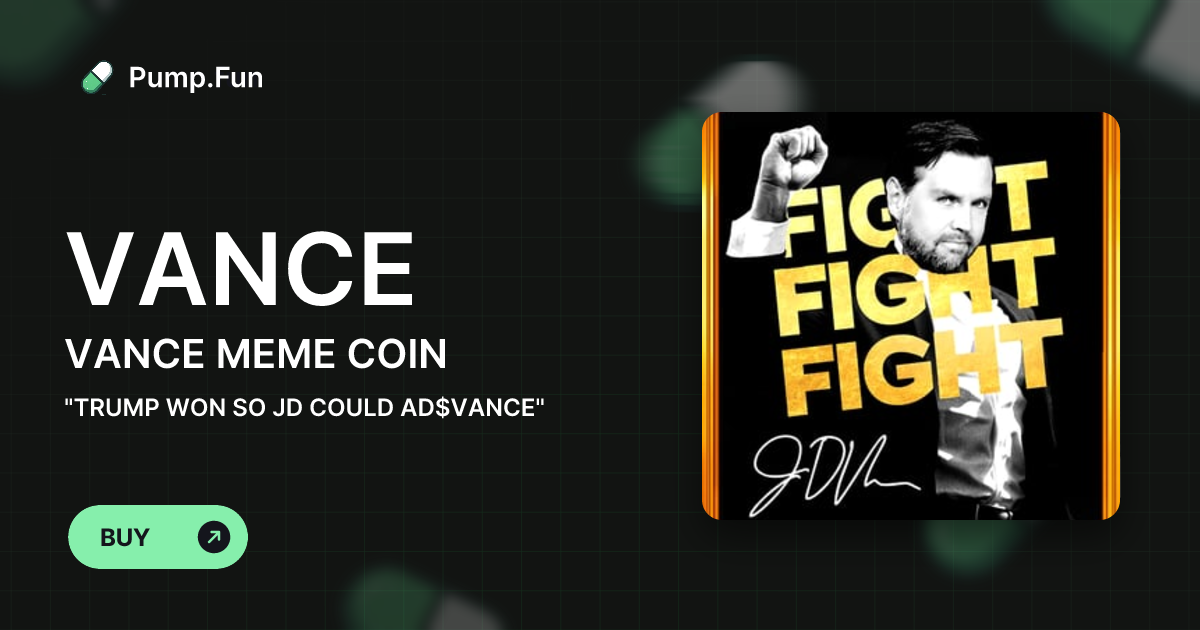 VANCE MEME COIN (VANCE) - Pump