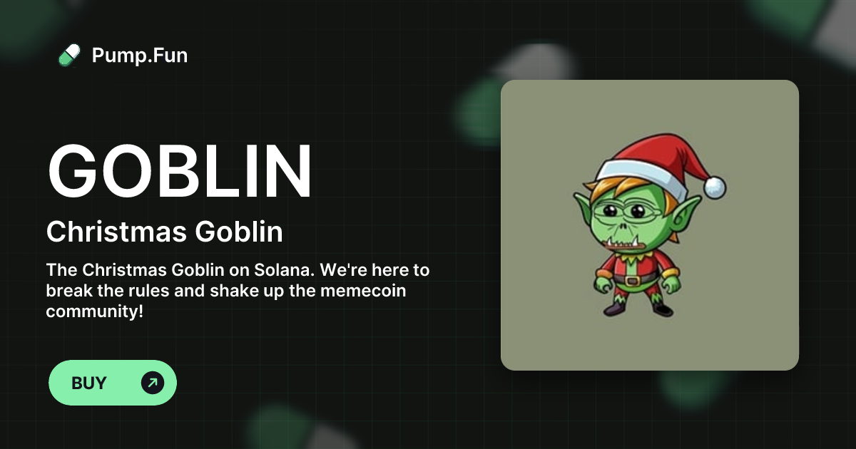 Christmas Goblin (GOBLIN) - Pump
