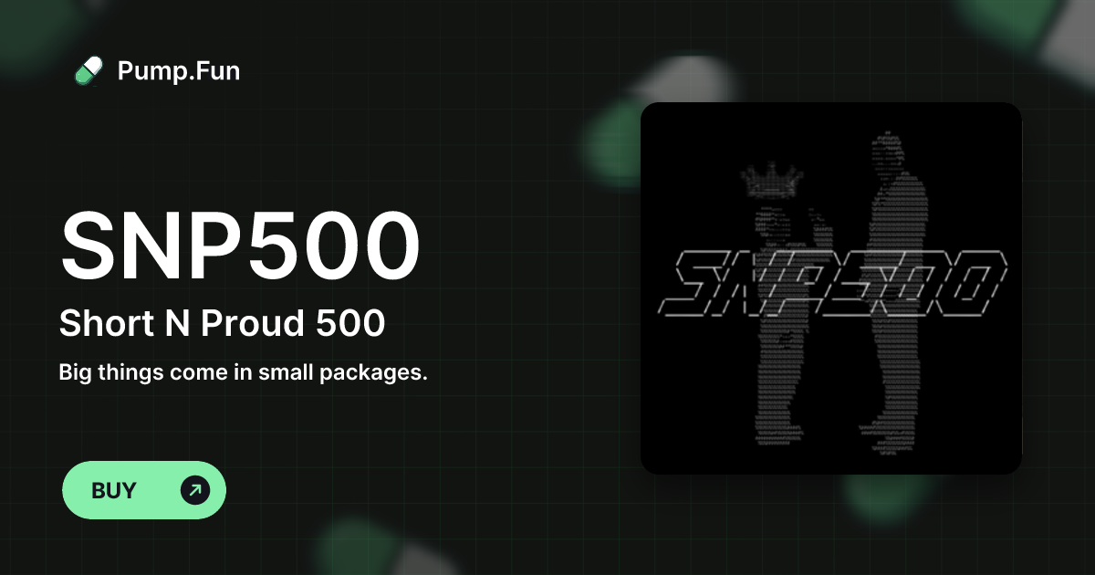 Short N Proud 500 (SNP500) - Pump