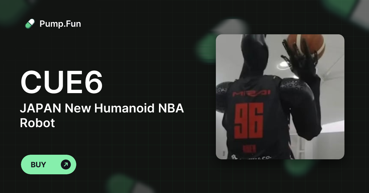 JAPAN New Humanoid NBA Robot (CUE6) - Pump