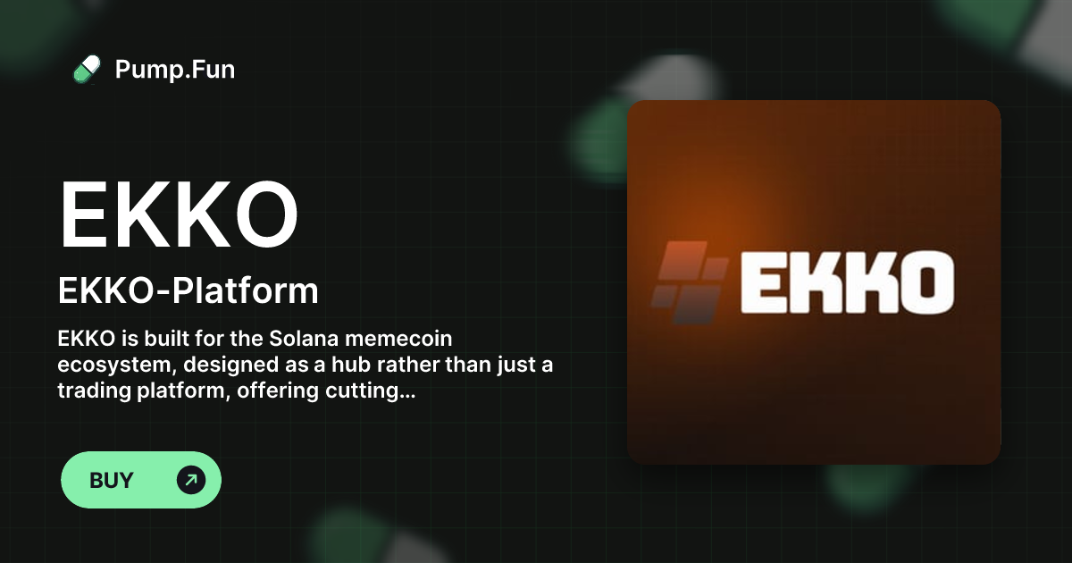 EKKO-Platform (EKKO) - Pump