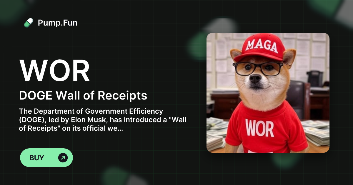 DOGE Wall of Receipts (WOR) - Pump