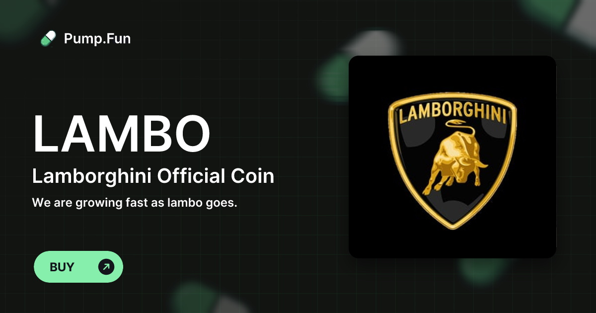 Lamborghini Official Coin (LAMBO) - Pump