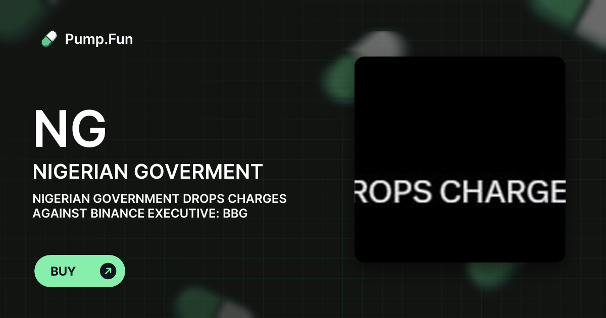 NIGERIAN GOVERMENT (NG) - Pump