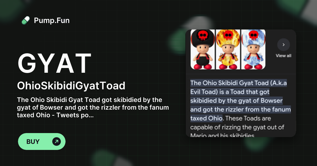 OhioSkibidiGyatToad (GYAT) - Pump
