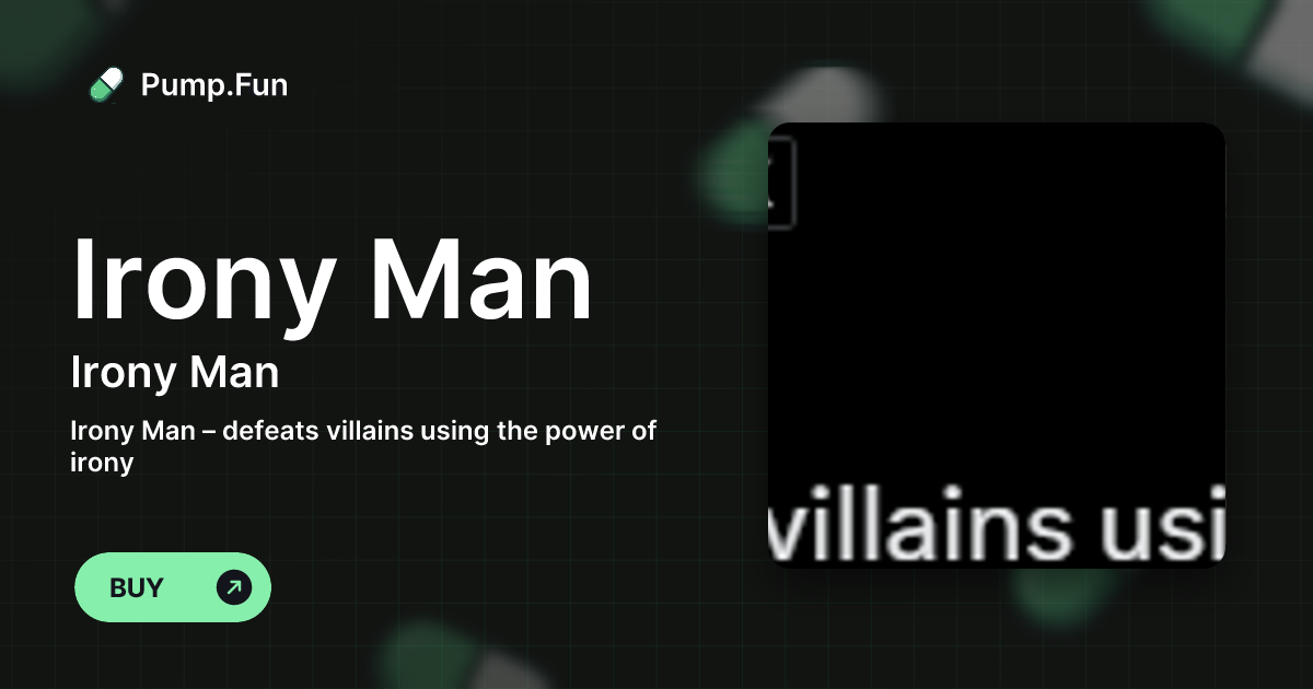 Irony Man (Irony Man) - Pump