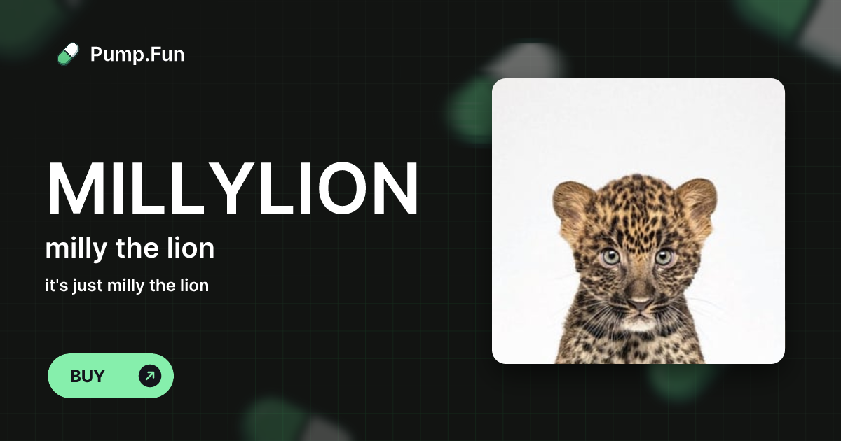 milly the lion (MILLYLION) - Pump