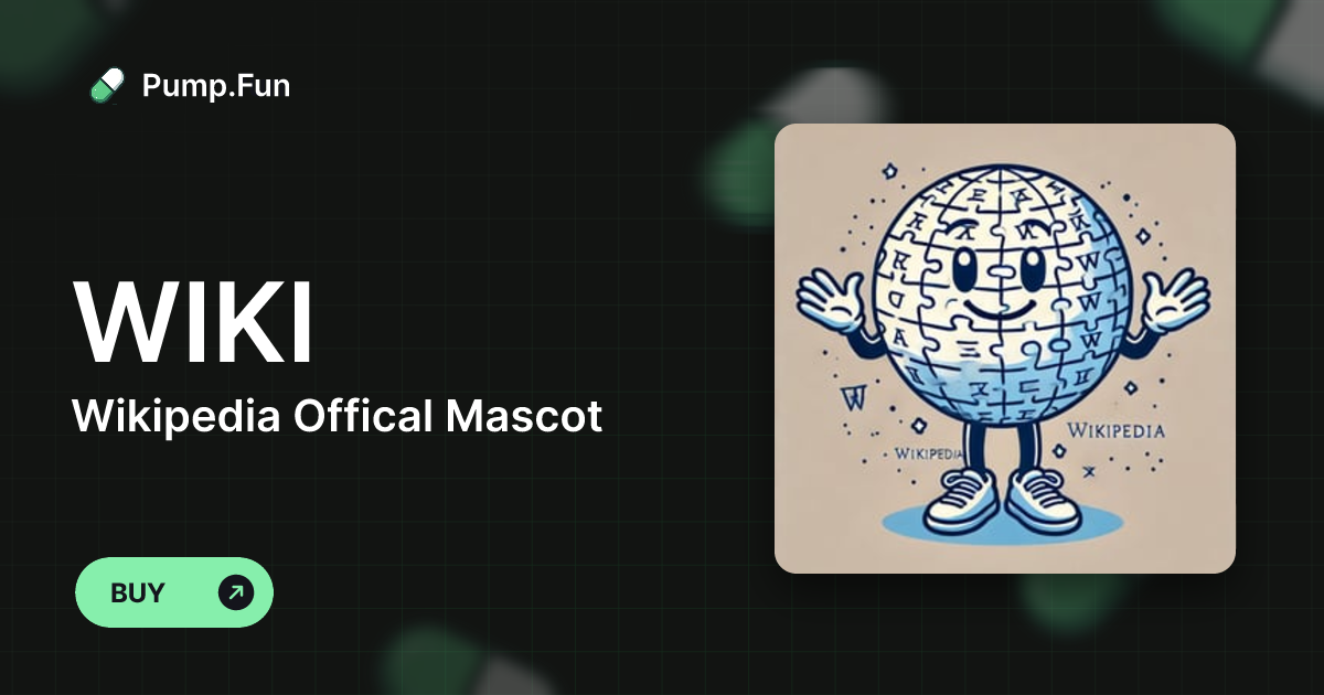 Wikipedia Offical Mascot (WIKI) - Pump