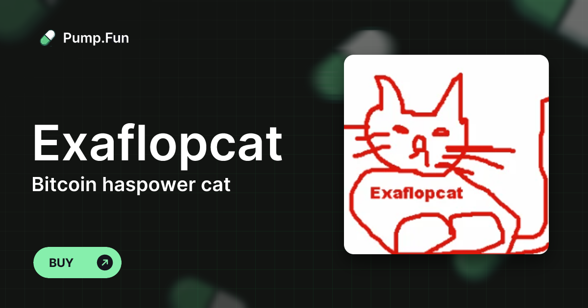 Bitcoin haspower cat (Exaflopcat) - Pump