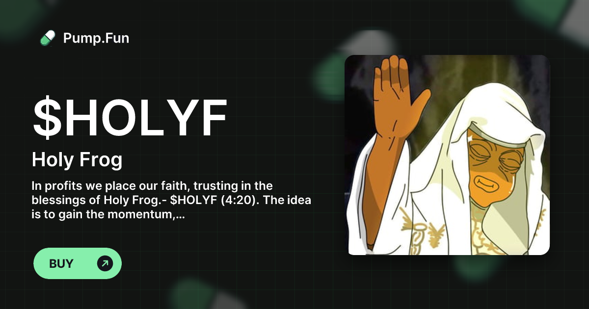 Holy Frog ($HOLYF) - Pump