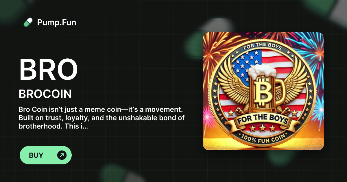 BROCOIN (BRO) - Pump