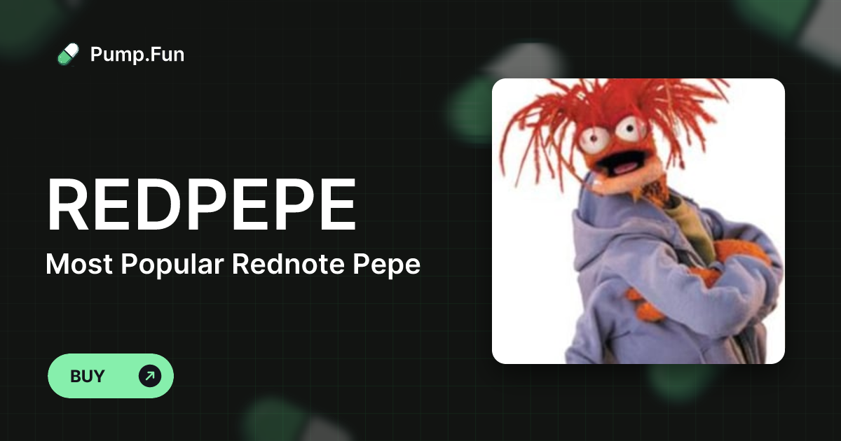 Most Popular Rednote Pepe (REDPEPE) - Pump