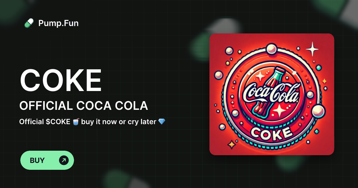 OFFICIAL COCA COLA (COKE) - Pump