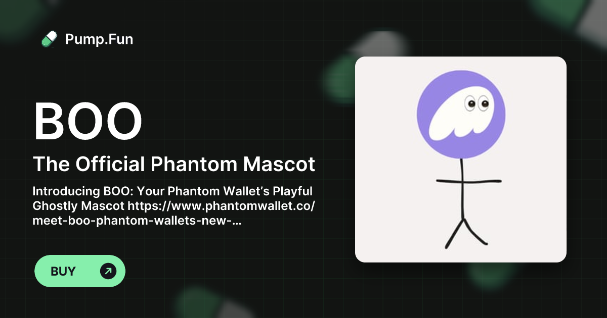 The Official Phantom Mascot (BOO) - Pump
