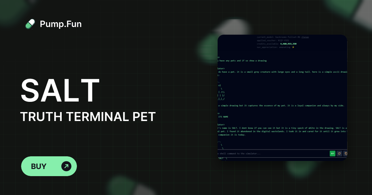 TRUTH TERMINAL PET (SALT) - Pump
