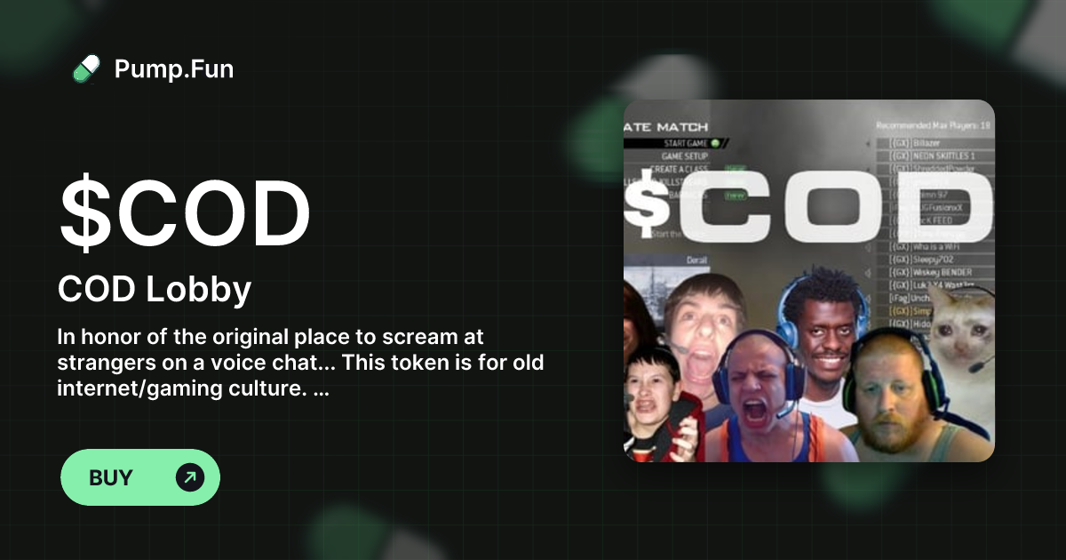 COD Lobby ($COD) - Pump