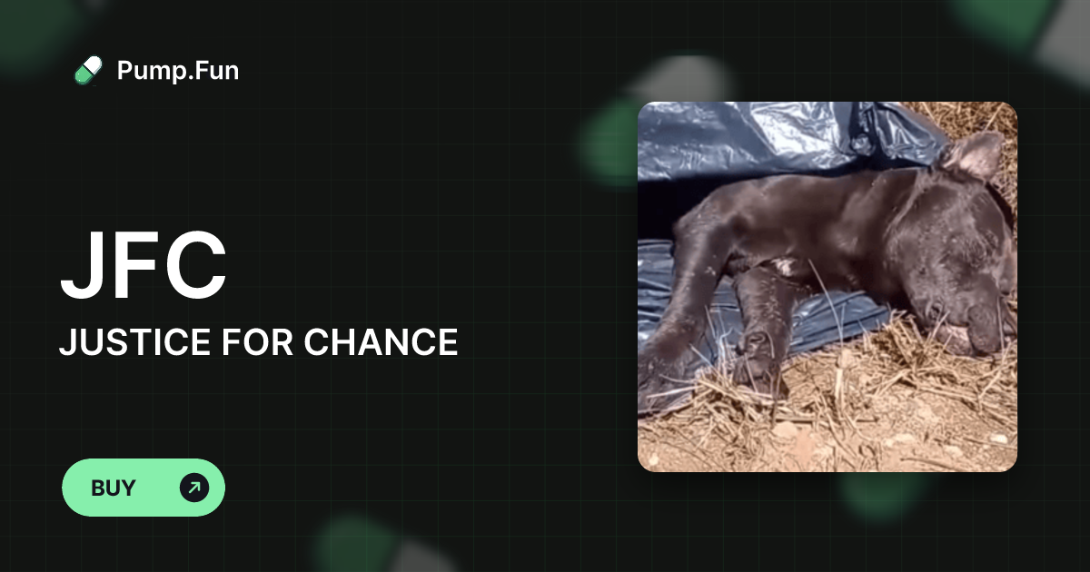 JUSTICE FOR CHANCE (JFC) - Pump