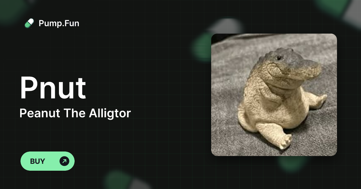 Peanut The Alligtor (Pnut) - Pump
