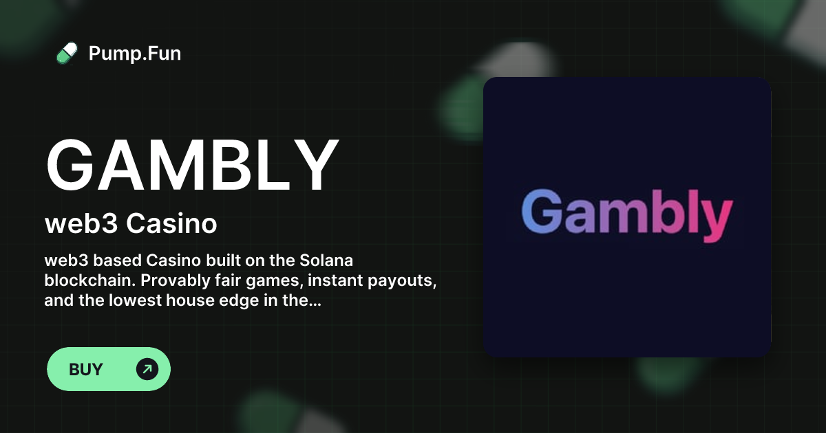 web3 Casino (GAMBLY) - Pump