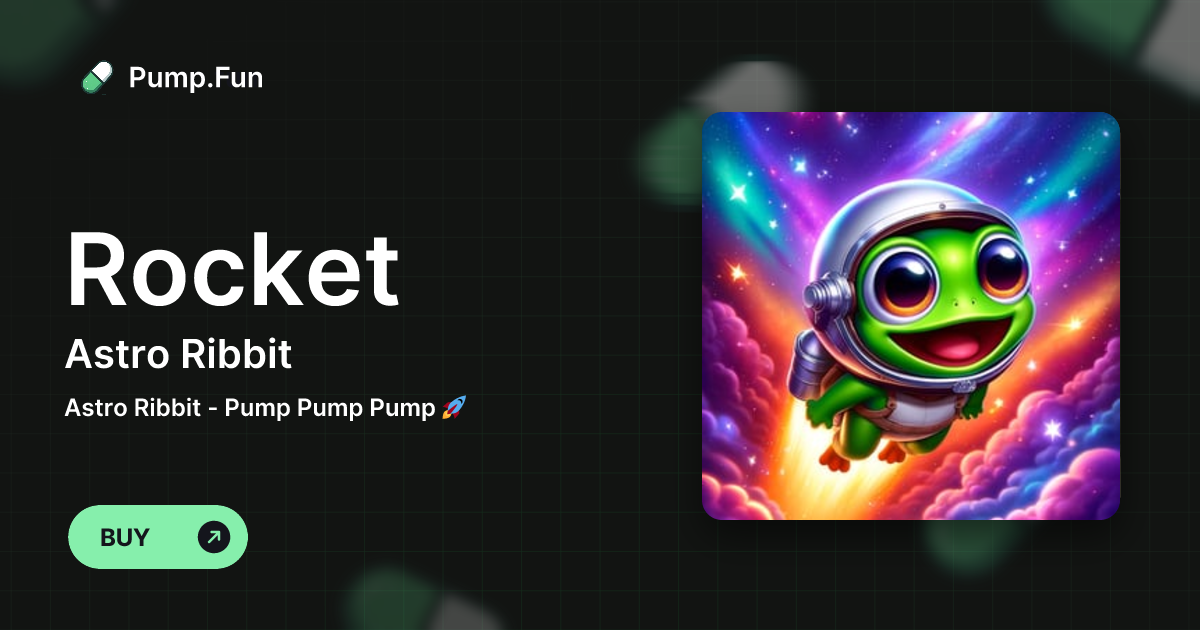 Astro Ribbit (Rocket ) - Pump