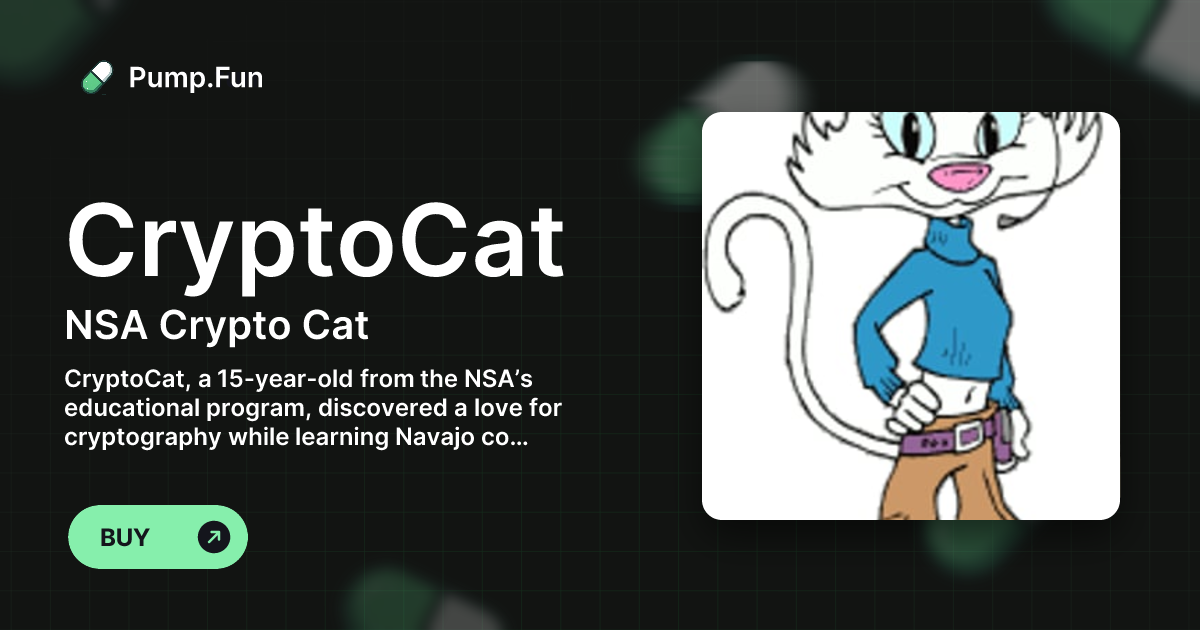 NSA Crypto Cat (CryptoCat) - Pump