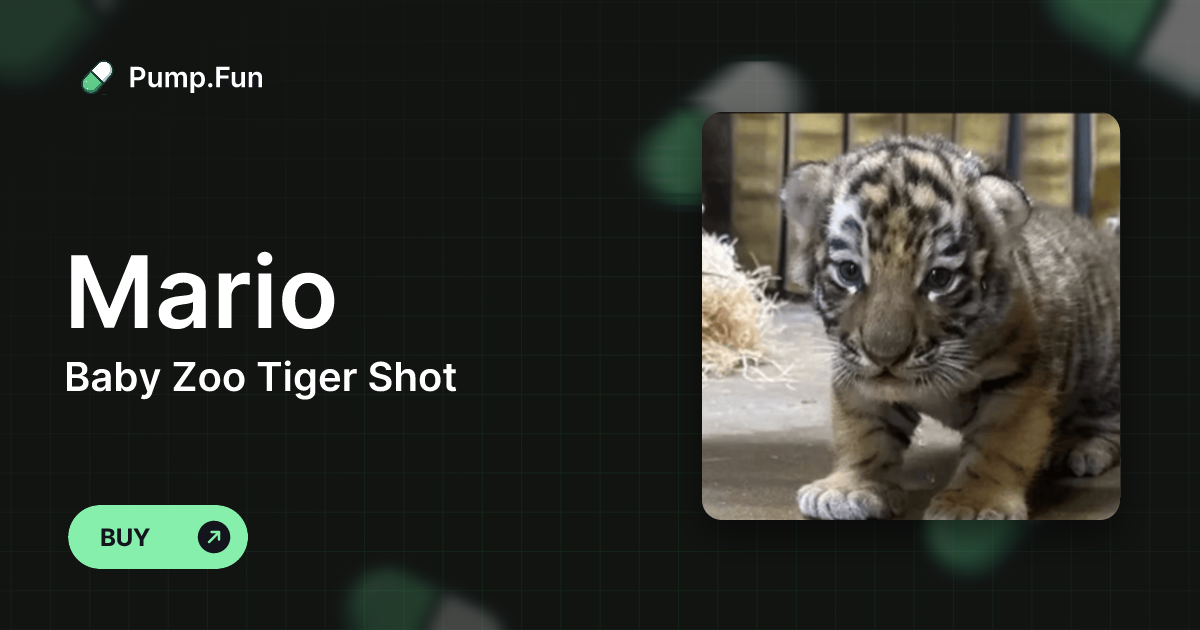 Baby Zoo Tiger Shot (Mario) - Pump