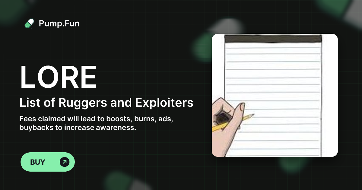 List of Ruggers and Exploiters (LORE) - Pump