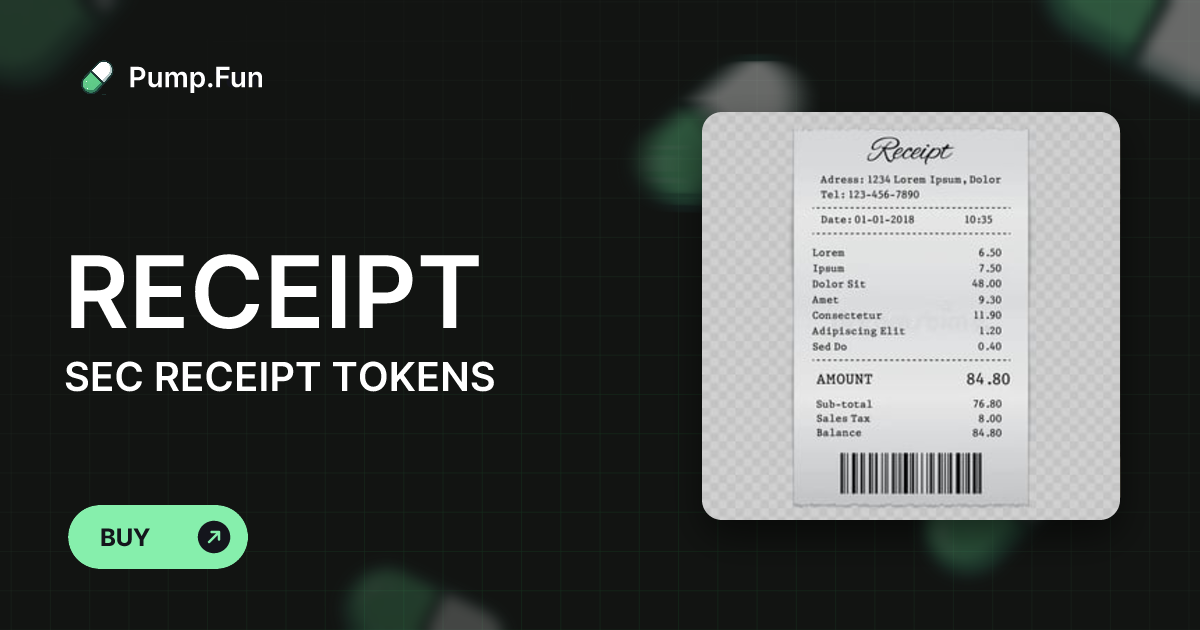 SEC RECEIPT TOKENS (RECEIPT) - Pump