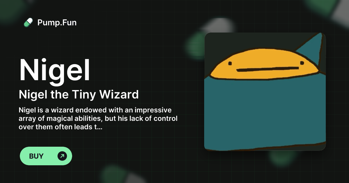Nigel the Tiny Wizard (Nigel) - Pump