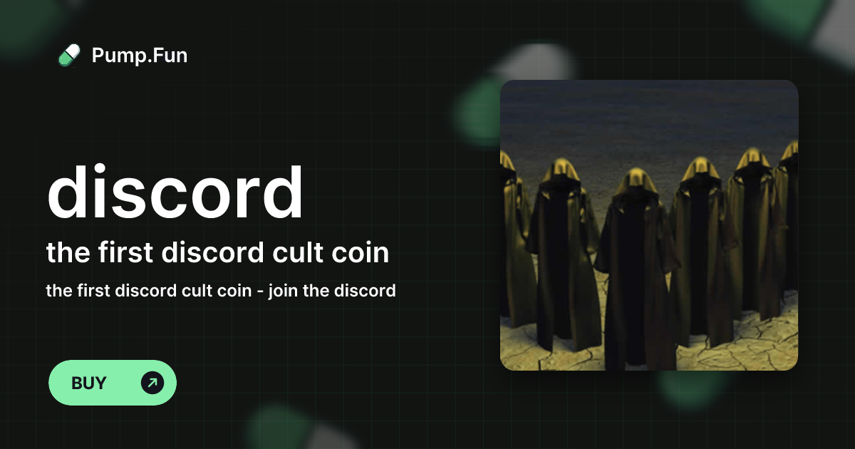 the first discord cult coin (discord) - Pump